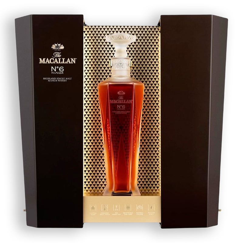 Macallan No6 in Lalique Decanter | Royal Whiskey